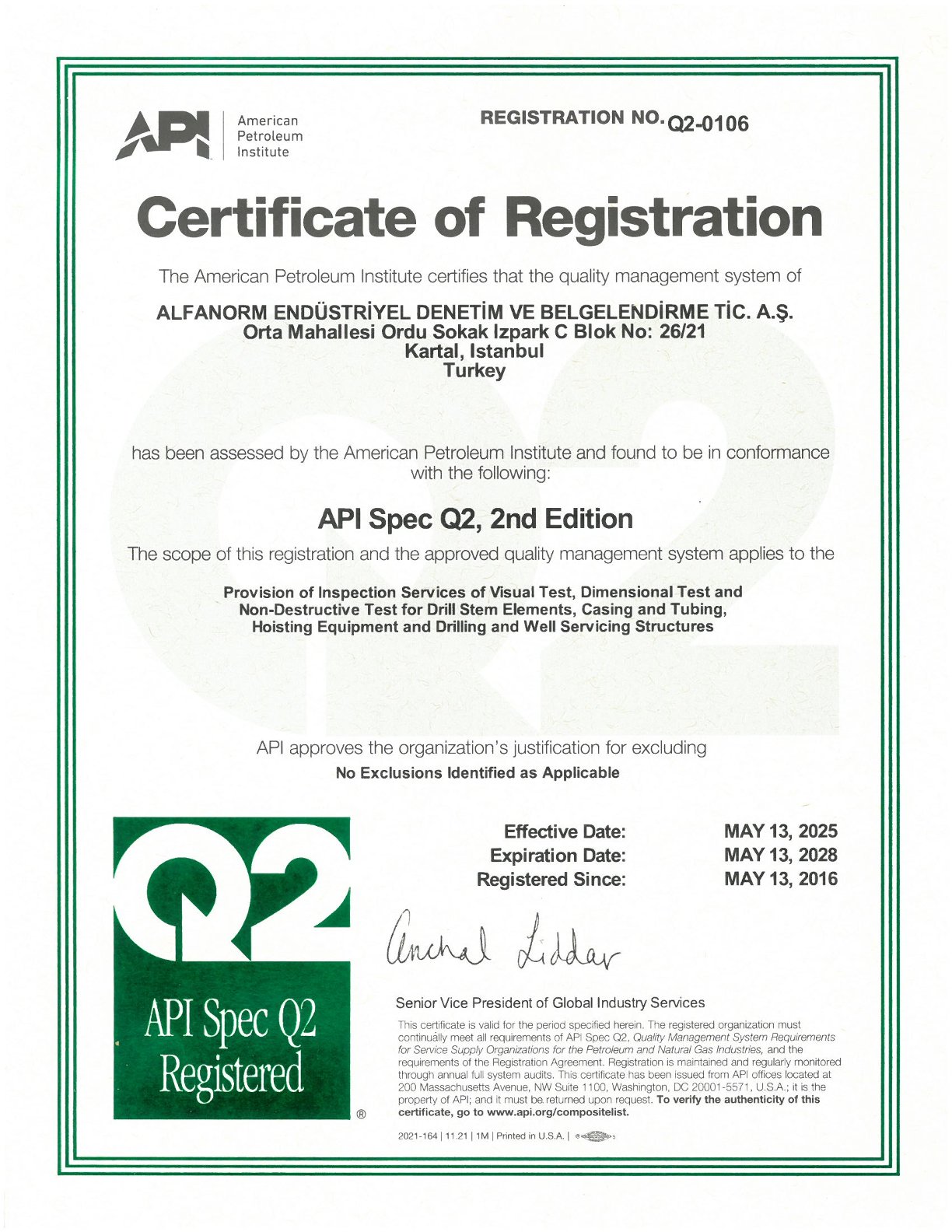 ALFANORM Denetim ve Belgelendirme